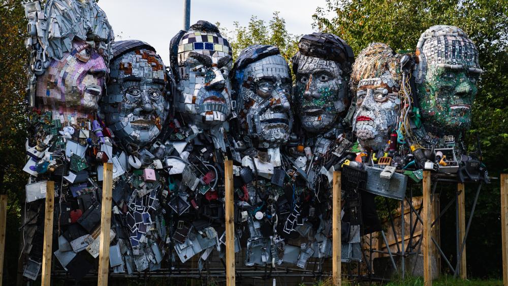 Historic Mount Recyclemore dismantled ahead of E-Waste Day | Eden Project